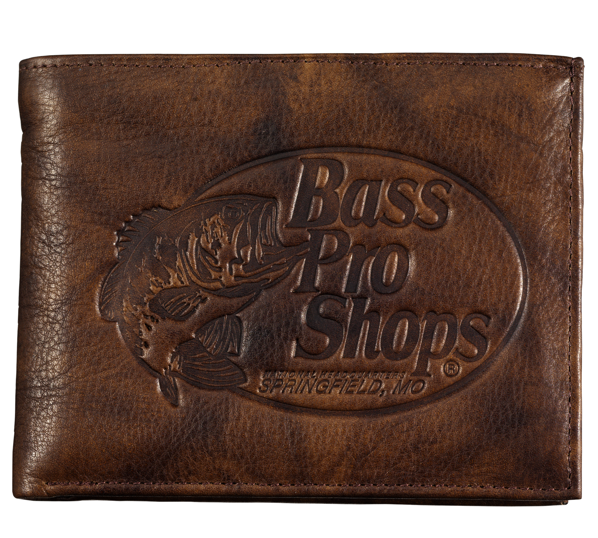 Bass Pro Shops Montana Leather Bass Pro Shops Logo Bifold Wallet | Bass ...